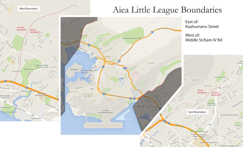Geographic Boundaries for the Aiea Little League | Aiea Little League